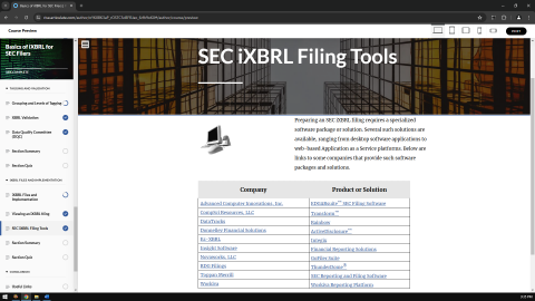Inline XBRL Web-based Training - Self-paced Online | Call/Text 585-310-1740