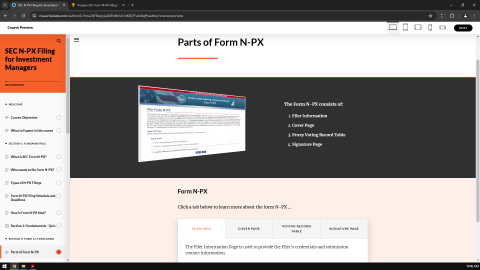 SEC Form N-PX Web-based Training - Self-paced Online | Call/Text 585 ...